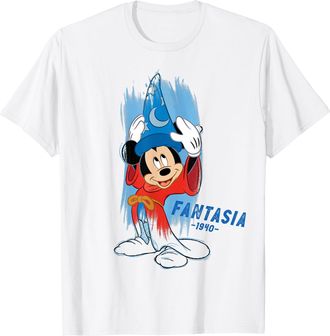 Disney Ink and Paint Sorcerer Mickey Mouse in Fantasia 1940 T-Shirt