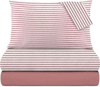 KASANOVA 1 Wyndham Brick Doppelbett komplett, Baumwolle, mattone