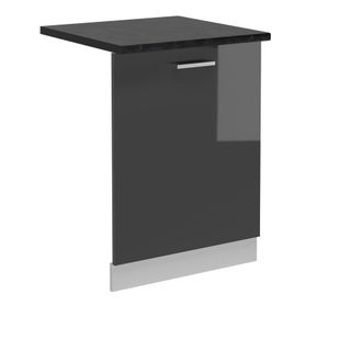 Vicco Geschirrsp&uuml;lblende R-Line, Anthrazit Hochglanz, 60 cm, AP Anthrazit