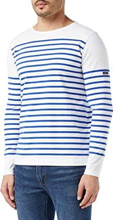 Armor Lux Homme Marinière Arsenal Homme T shirt, Blanc/Etoile, XXL EU