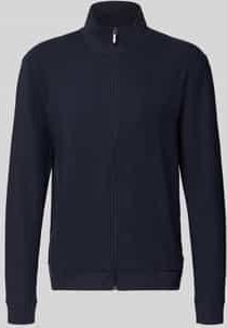HUGO BOSS Regular Fit Sweatjacke aus Baumwoll-Mix Modell Structure