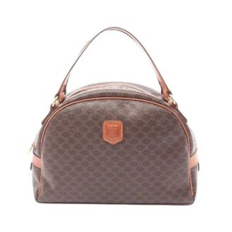 Celine Pre-owned Macadam PVC Coated Canvas Leather Handbag - Femme - Pre-owned - Brun - Taille: ONE Size