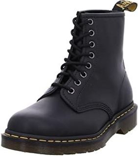 Dr. Martens Femme 1460 bovver boots, Chasse Neige Noir, 41 EU