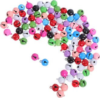 Angoily 100stücke Metall-glöckchen Zum Basteln Kleine Glöckchen DIY-schmuck-glöckchen Dekorative Glöckchen Für Haustierhalsbänder Hängende Glocken-Ornamente B