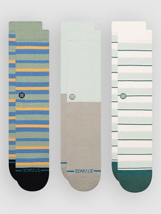 Stance Prep Stripe 3 Pk Socks &agrave; motifs