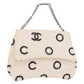Chanel Pre-owned Vintage Canvas Hand Bag - - Pre-owned - Damen - Wei&szlig; - ONE SIZE