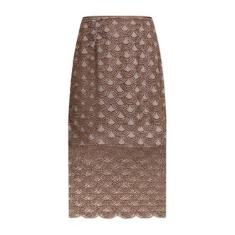 Rotate Rotate Birger Christensen, Femme, Jupes, Brun, Taille: 36 FR Jupe &agrave; sequins