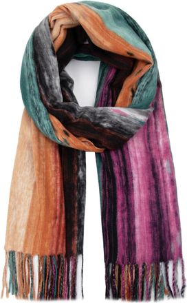 Glamexx24 Damen Schal XXL Kuscheliger Winter Schal mit Fransen Warmer Farbiger Poncho Schal Oversized Deckenschal