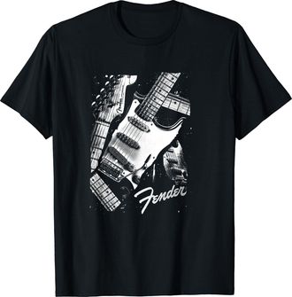 Fender Guitar Space Collage Logo T-Shirt