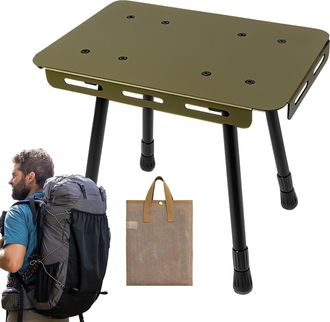 Generico Hocker, kompakter Campinghocker, multifunktionaler Campingstuhl, kompakter Rucksacktisch f&uuml;r Reisen, Wandern, Grillen, multifunktionaler Outdoor-Sitzs