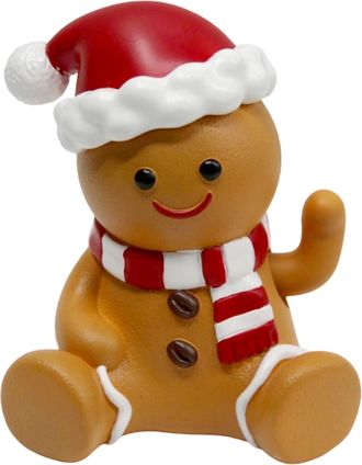 Generico Weihnachtsfiguren, beweglich, Dekoration, Lebkuchenmann-Statuen mit beweglichen Armen, interaktive Dekoration des Weihnachtsmanns und Schneemanns für 