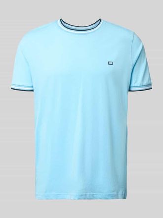 Christian Berg T-Shirt mit Kontraststreifen und Rundhalsausschnitt