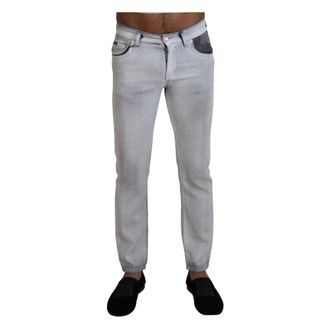Dolce & Gabbana Grau Gewaschene Skinny Herren Jeans - - Jeans - Herren - Grau - S