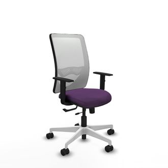 Piqueras y Crespo B&uuml;rostuhl Zulema mit 1D-Armen, h&ouml;henverstellbare Lendenwirbelst&uuml;tze, ausgestattet mit Syncro/Traslack und Schneidschaum, mit Rollen von 65 mm, Nylon, 