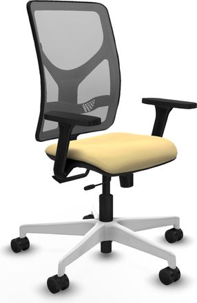 Piqueras y Crespo Schreibtischstuhl mit Armlehnen, h&ouml;henverstellbare Lendenwirbelst&uuml;tze, ausgestattet mit Syncro/Traslack und Schneideschaum. Mit Rollen 65 mm Nylon. Gr