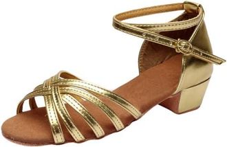 Generico Lanunlly Chaussures de danse latine pour femme Salsa et Bachata Chaussures de danse &agrave; talon bas ouvert moderne Jazz Chaussures de danse tango professi