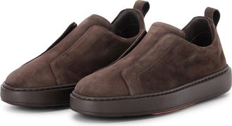 Santoni Slip-on Sneakers aus Veloursleder