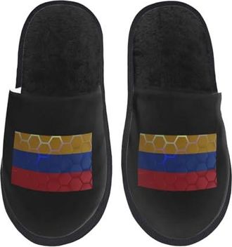 Generic Slippers Drapeau De Avec Semelle Caoutchouc Pantoufles Épais Chaussons Pour La Maison De Camping Hôtels L