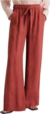 Marella Femme, Pantalons, Rouge, Taille: 40 FR Wide Pantalons
