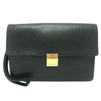 Louis Vuitton Pochette Taiga Pre-owned - Homme - Pre-owned - Noir - Taille: ONE Size