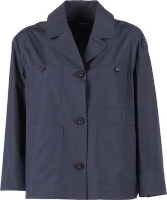 Max Mara Femme, Vestes, Bleu, Taille: 38 FR Camicia Renata