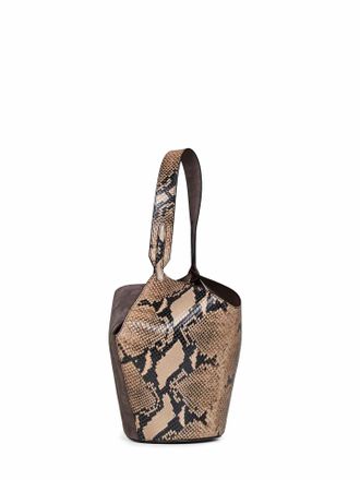 Khaite Womens Tote Bag Mini Lotus Multicolour Calfskin Shoulder