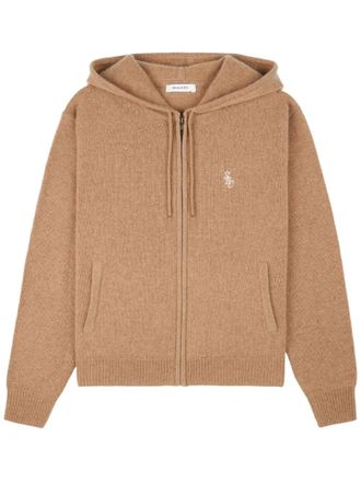 Sporty & Rich hoodie à fermeture zippée - Marron