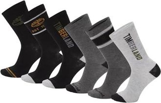Timberland Multi Logo Crew Giftable, coffret cadeau avec paires de chaussettes, TB0A5ZBE, multicolore, 39-43