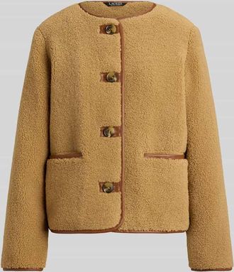 Lauren Ralph Lauren Teddyjacke mit kontrastierenden Paspeln