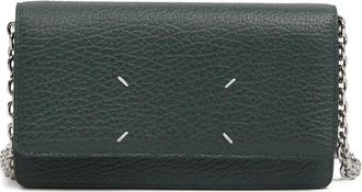 Maison Margiela Portemonnaie mit Ziernähten - Grün