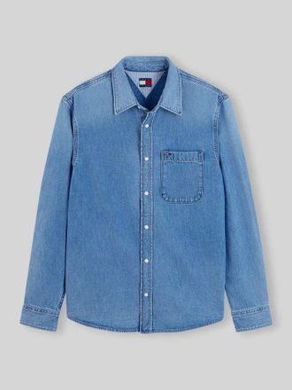 Tommy Jeans Regular Fit Jeanshemd aus reiner Baumwolle