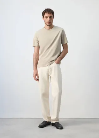Mango T-shirt slim-fit 100 % coton sable - Homme - XXL - MANGO MAN