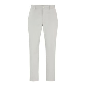 HUGO BOSS Homme, Pantalons, Gris, Taille: S Pantalon de costume gris perle à taille élastique