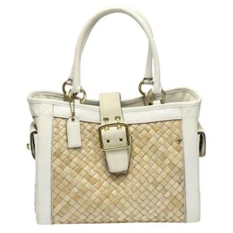 Coach Pre-owned Lederhandtasche - - Pre-owned - Damen - Wei&szlig; - ONE SIZE