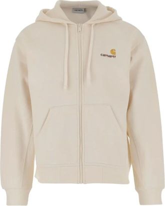 Carhartt Work in Progress Homme, Sweatshirts et sweats &agrave; capuche, Beige, Taille: XL Hooded American Script Jacket