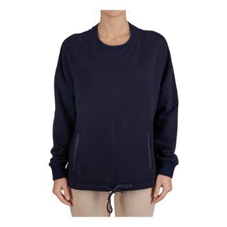 Kiton Cotton Cashmere Rundhals-Pullover - - Sweatshirts & Hoodies - Damen - Blau - S