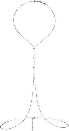 Generic Cha&icirc;ne de Taille en Acier Inoxydable imit&eacute;e Perle Cou Corps cha&icirc;ne de Taille du Ventre pour Les Femmes &eacute;t&eacute; Sexy Bikini Plage Ventre Bijoux de corpsDur