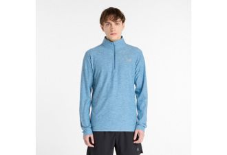 New Balance Laufshirt Space Dye 1/4 Zip mit Label