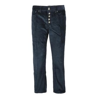 Dondup Samt Juwel Kegelbeinhose - - Jeans - Damen - Blau - W30
