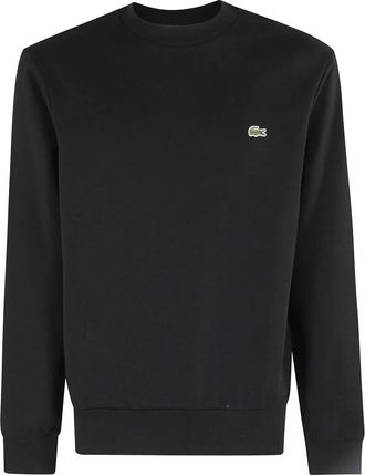 Lacoste Homme, Sweatshirts et sweats &agrave; capuche, Noir, Taille: L SweaT-shirt en molleton gratt&eacute;