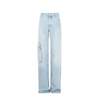 Off-white Jean large en coton