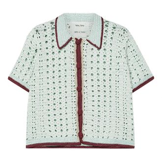 Forte_Forte Femme, Pulls, Blanc, Taille: 40 FR Cardigan Crochet Luxe C&acirc;bl&eacute; Fait Main