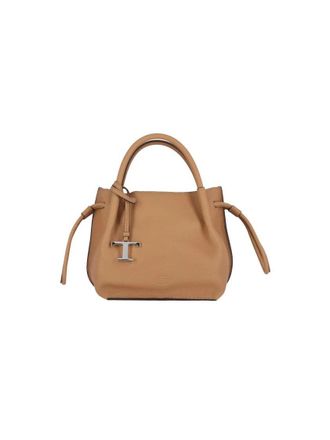 Tod's Tods Beuteltaschen - Pebbled Leather Bucket Bag - Gr. unisize - in Braun - für Damen