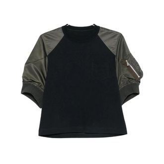 sacai Panel T-Shirt - - Tops - Damen - Mehrfarbig - S