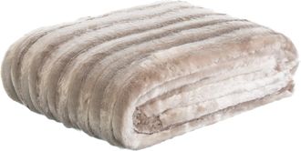 Brandsseller Felldecke Kuscheldecke Nerzfelloptik - 150 x 200 cm | 1150g - Taupe-Beige