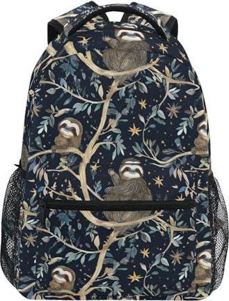 Generic Branches De Paresseux Cartable Scolaire Confort Cartables Scolaires Unisexe Sacs D&Eacute;cole Pour Randonn&eacute;e Femme Quotidienne 29X40Cm