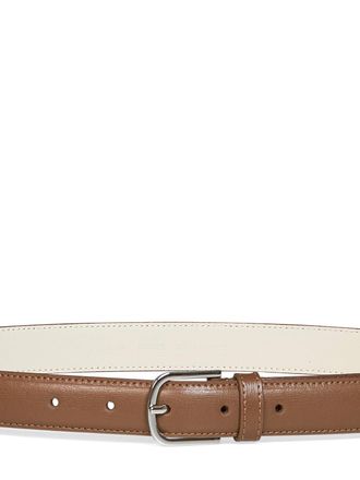 Toteme Womens Belt Calf Leather Tiramisu Brown