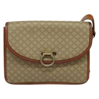 Celine Sac bandouli&egrave;re en toile Pre-owned - Femme - Pre-owned - Beige - Taille: ONE Size