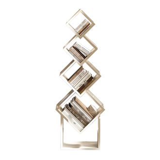 Generic Bodenstehendes Bücherregal, Präsentationsregal, 5-lagiges Kreatives Bodenregal, Aufbewahrung, Geeignet for Bibliothek, Büro Und Zuhause(Color2)