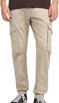 Jack & Jones Homme Jpstpaul Jjflake AKM 542 Crockery Noos Pantalon, Beige, 34W / 32L EU